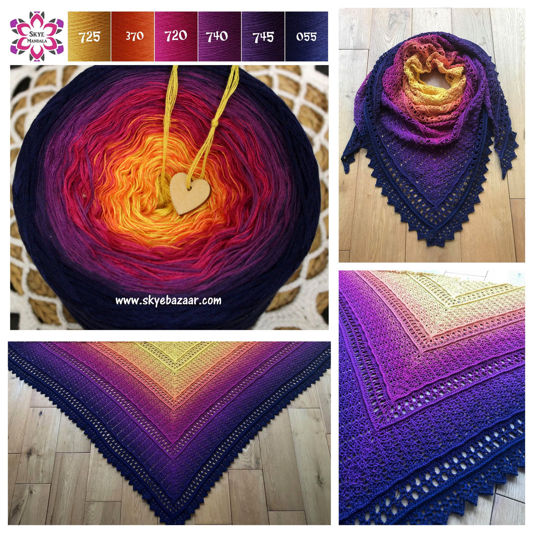 MOTKEE "CLASSIC" - OMBRE YARN of COTTON/ACRYLIC – Skye Bazaar - OMBRE ...